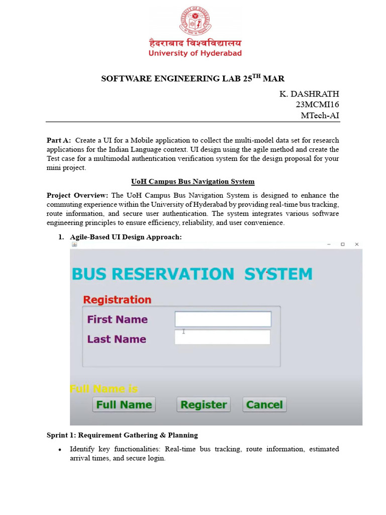 23MCMI16 - SE Lab 25th Mar | PDF | User Interface | User Interface Design