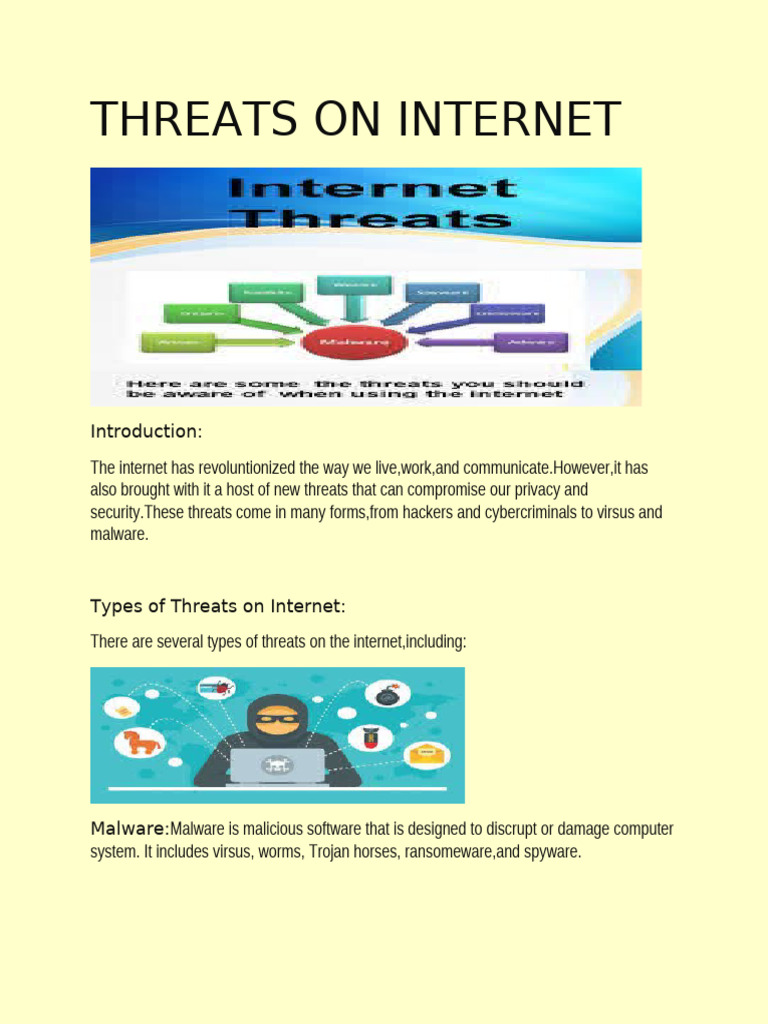 Threats On Internet Amninder Singh | PDF