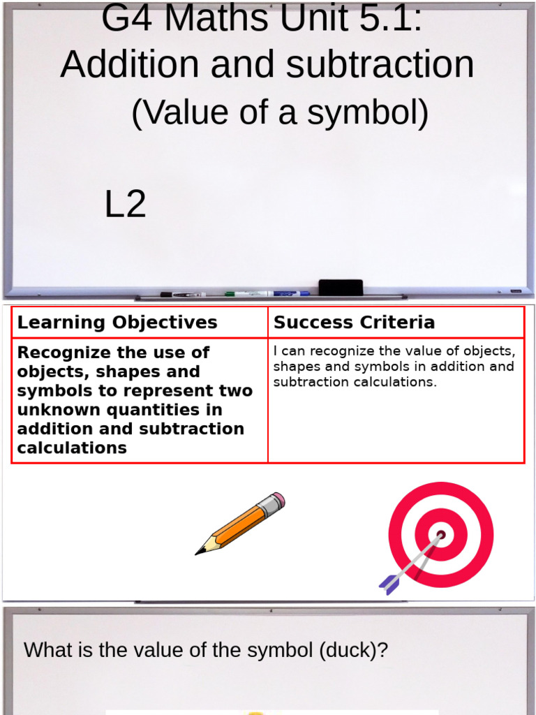 Finding Values of Unknown Symbols | PDF