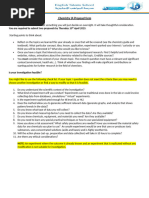 Chemistry IA Structure Guide 2025 | PDF | Experiment | Uncertainty