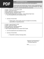 Cleaning Attendance Sign in Sheet Template | PDF