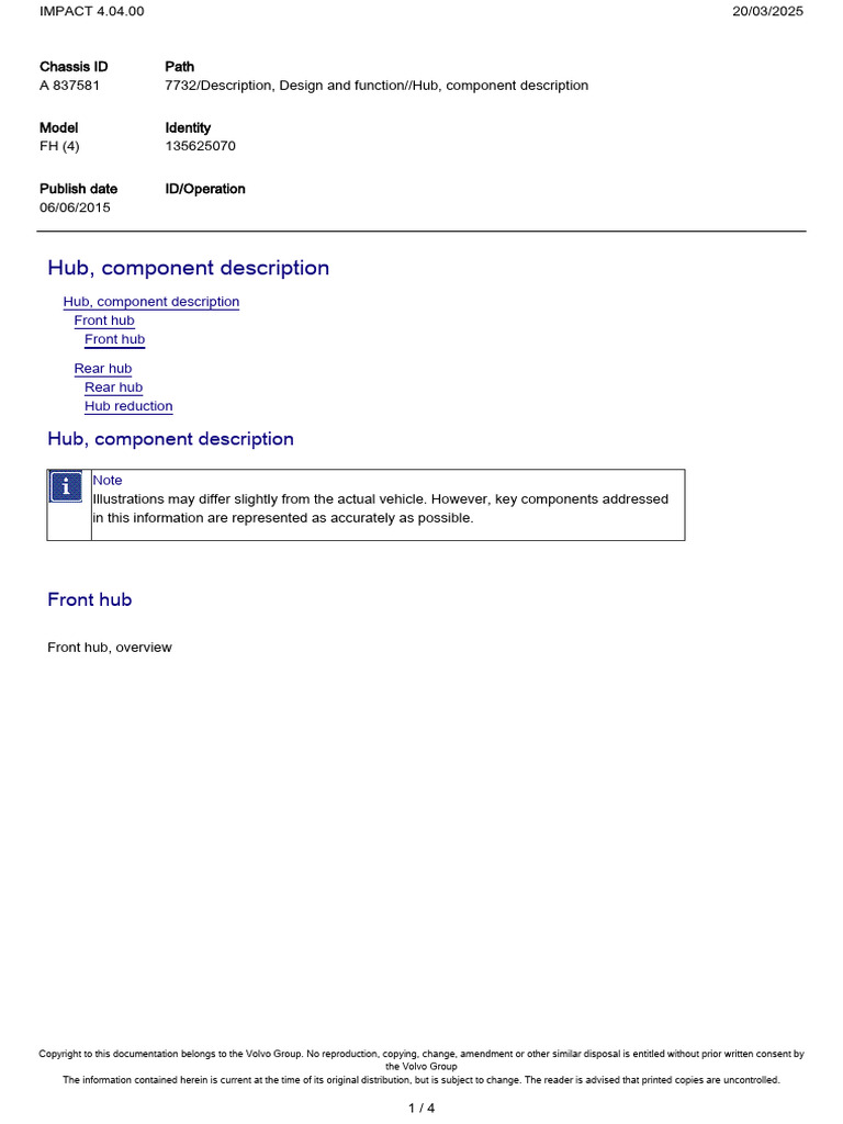 Hub, Component Description | PDF | Axle | Motor Vehicle