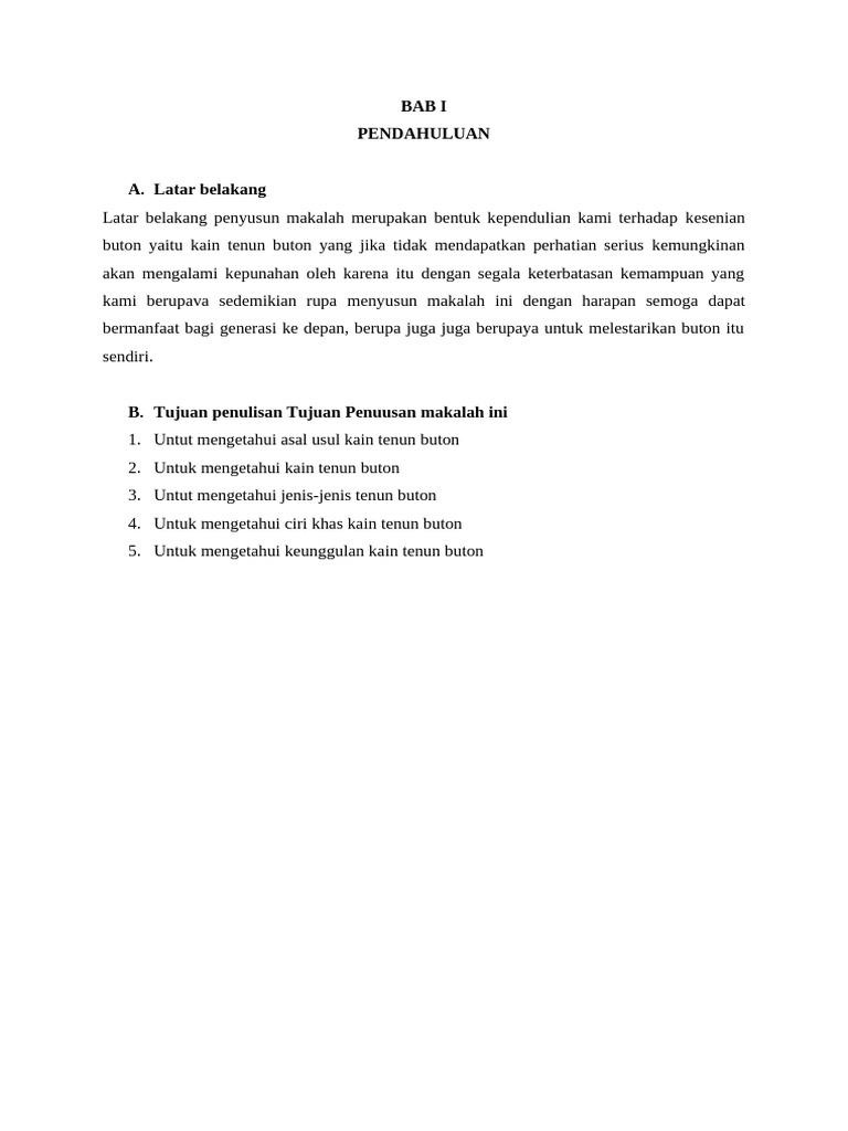 Kain Tenun Buton | PDF