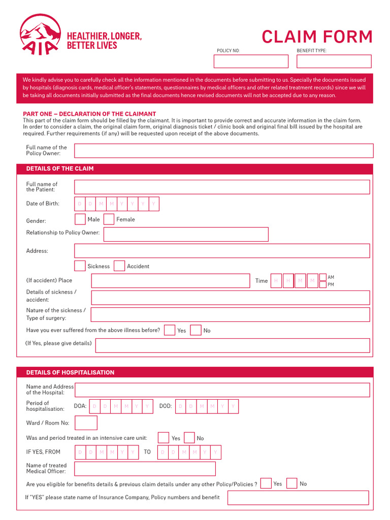 AgencyCC 2024 - 026 - Attachment 1 - Claim Form English | PDF ...