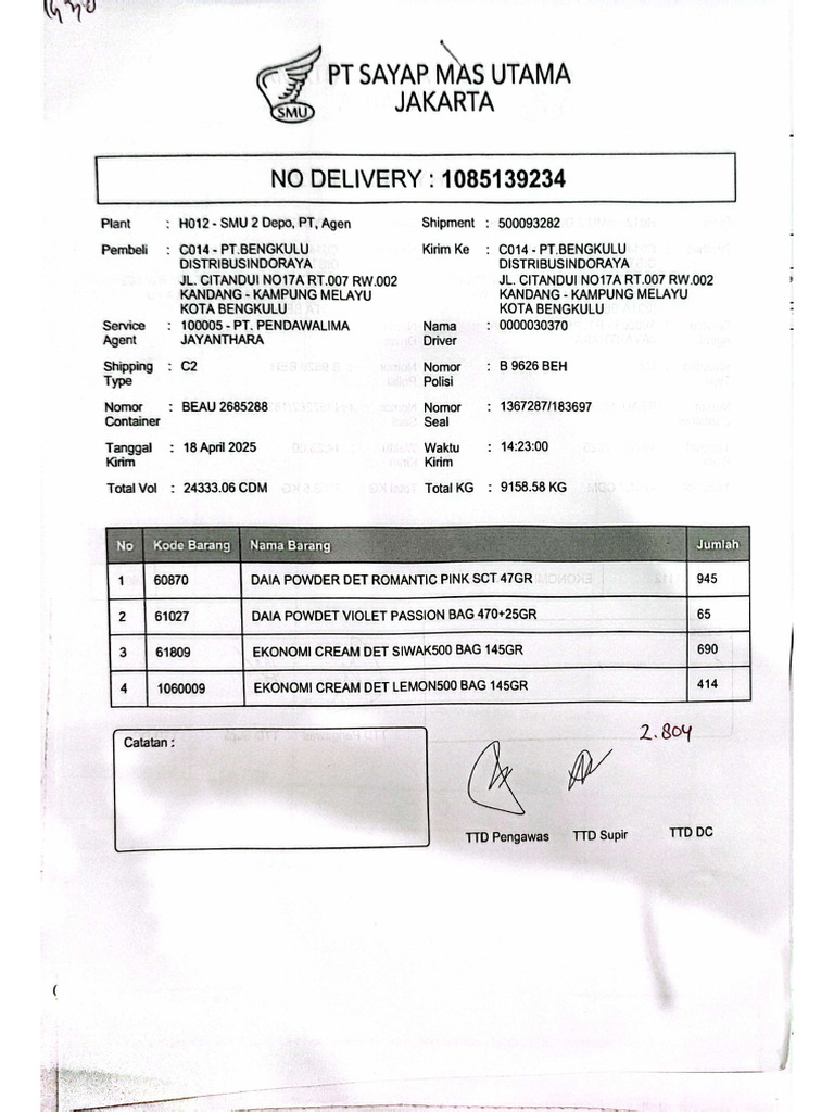 Surat Jalan | PDF
