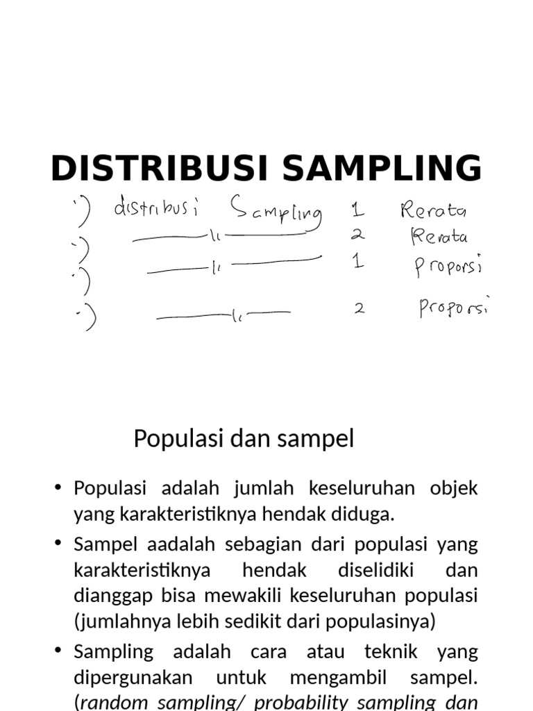 Distribusi Sampling SI07E | PDF