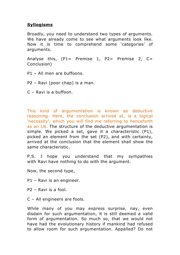 Syllogisms | PDF | Argument | Validity