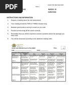 ENGLISH Rubric Booklet SP Grade 7-9 (2023-2024) - 1 | PDF | Fluency ...