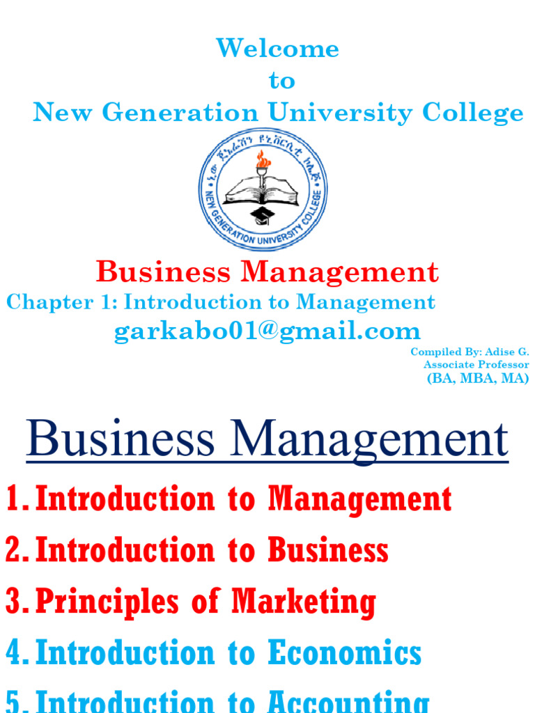 Introduction to Management Concepts | PDF | Leadership | Skill