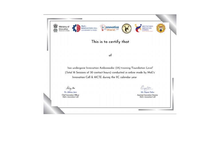 IA Online Training Certificate | PDF