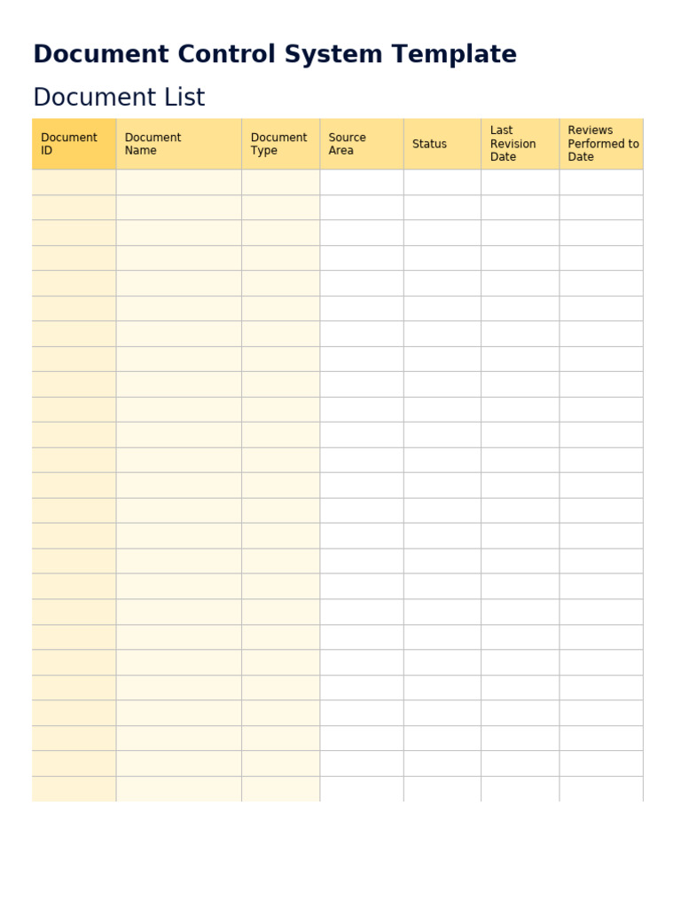 IC Document Control System 12215 - Template | PDF