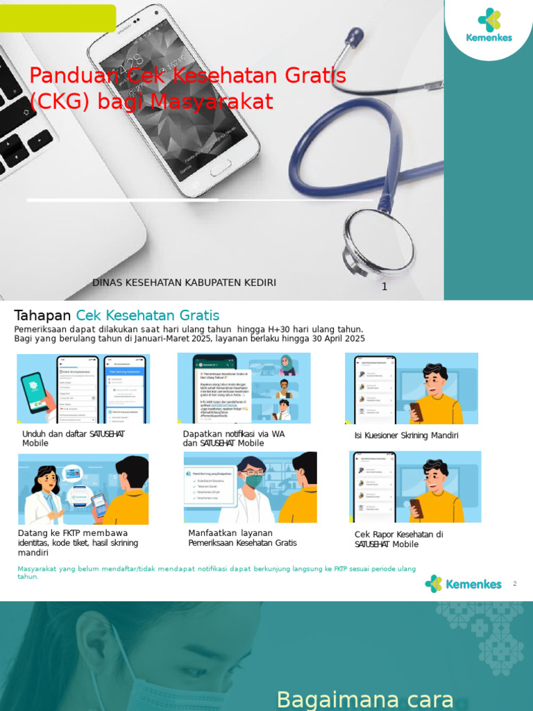 Panduan CKG Untuk Masyarakat (1) | PDF