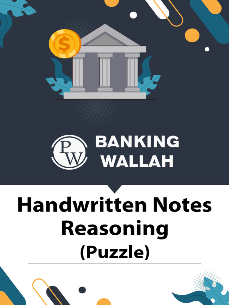 Puzzle Handwritten Notes Reasoning | PDF