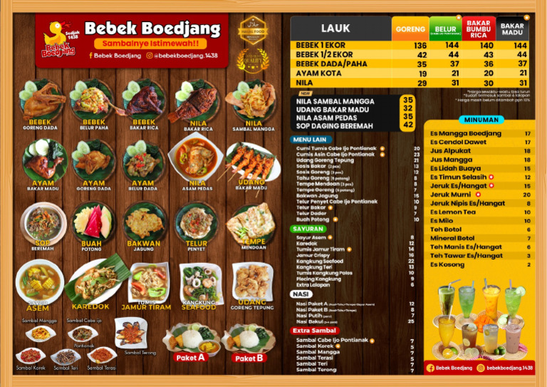 Update Menu Bebek Boedjang BSD - 20241129 - 174201 - 0000 | PDF
