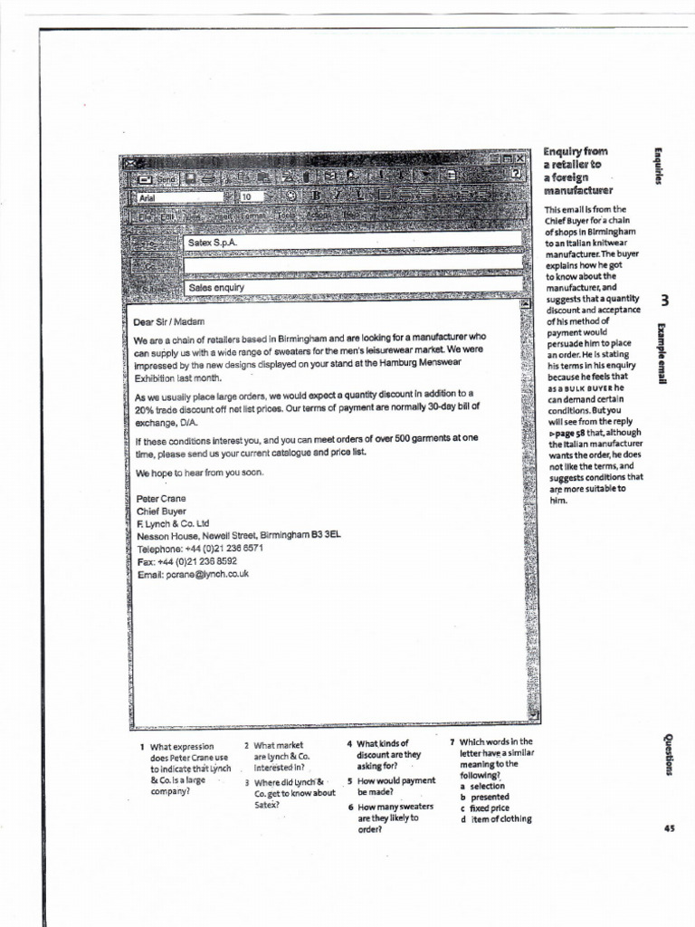 Scan Enquiries Letter | PDF