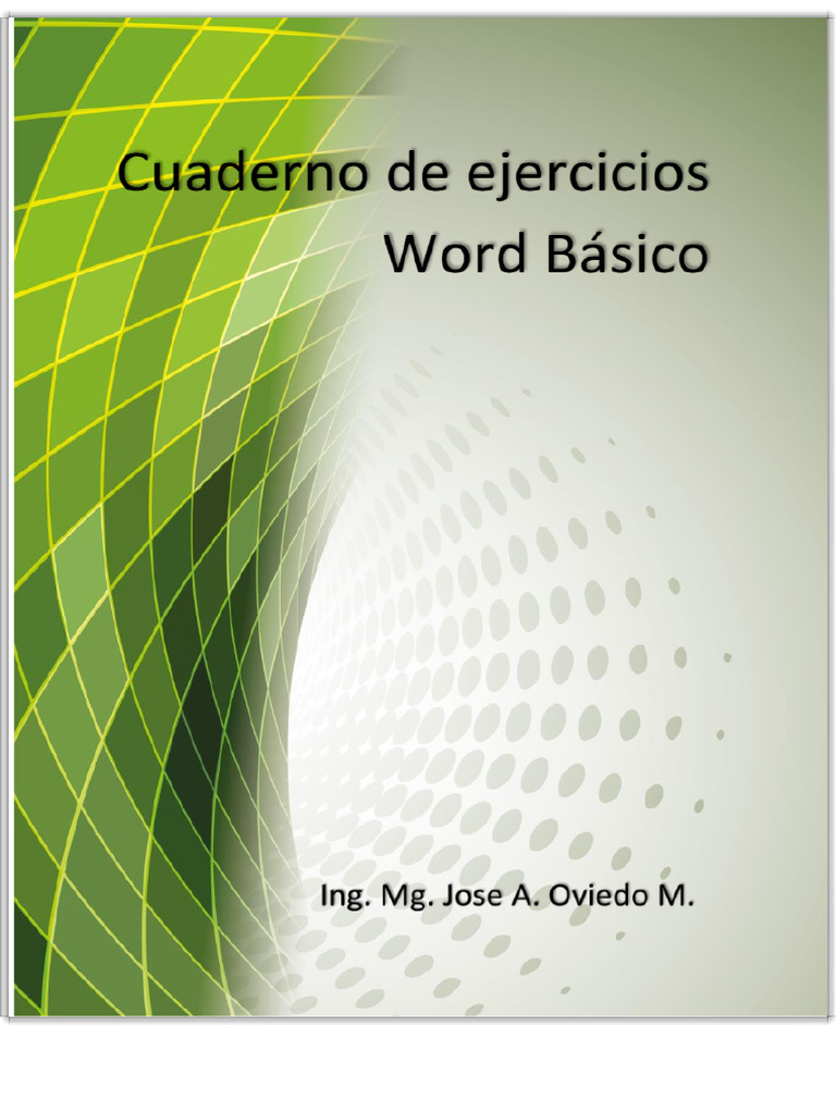 Cuaderno De Ejercicios Word Básico Pdf Pdf