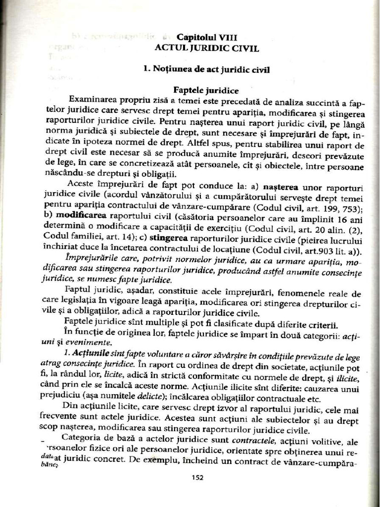 DС I - Tema 4 - Actul Juridic Civil - compressed | PDF