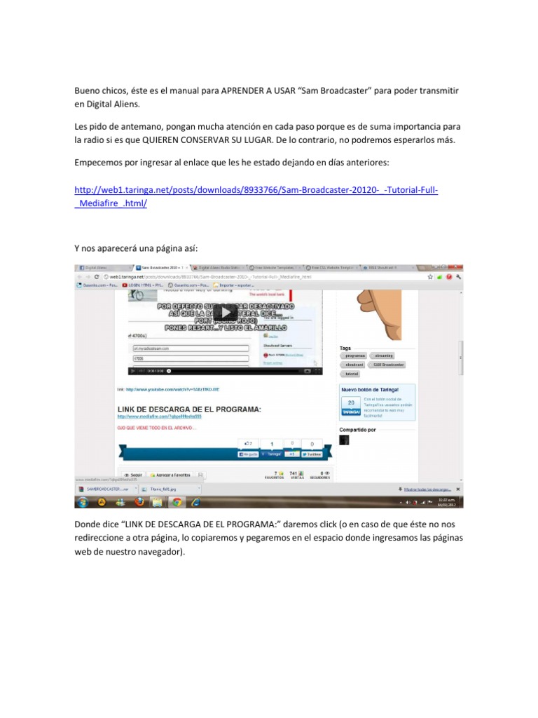 Manual Sam Broadcaster Pdf