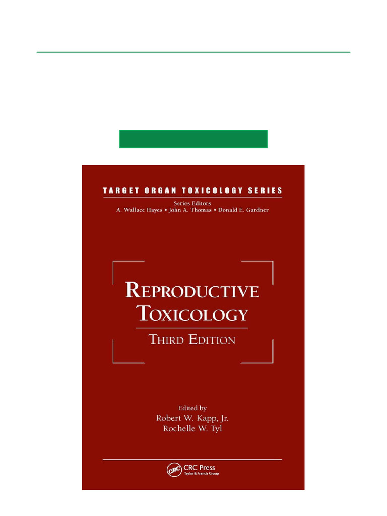 Reproductive Toxicology, 3rd Edition Full Access Download | PDF ...