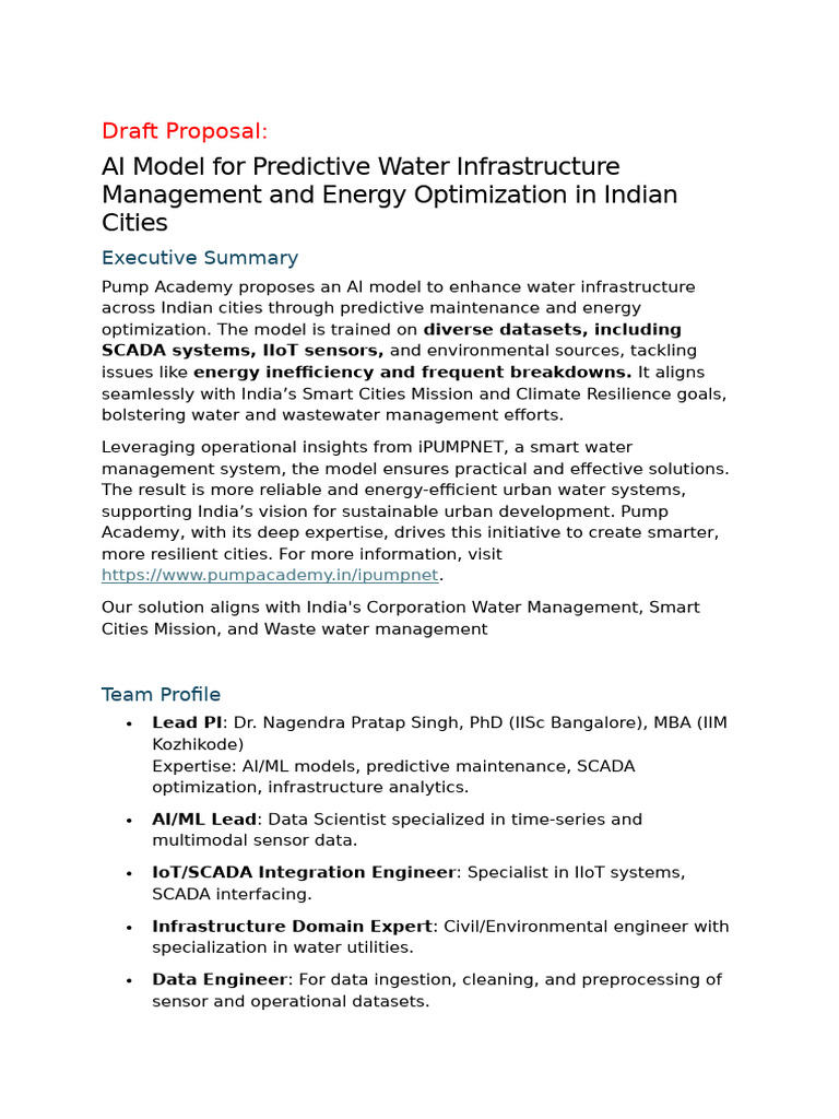 AI for Water Management in Indian Cities | PDF | Machine Learning ...