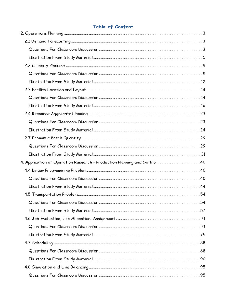 OPM Question Bank-Cma Inter 2025 | PDF | Applied Mathematics