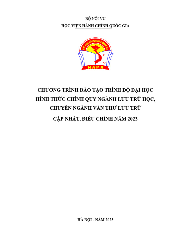 CTDT CN Van Thu - Luu Tru Luu Tru Hoc 08.9.23 2 | PDF