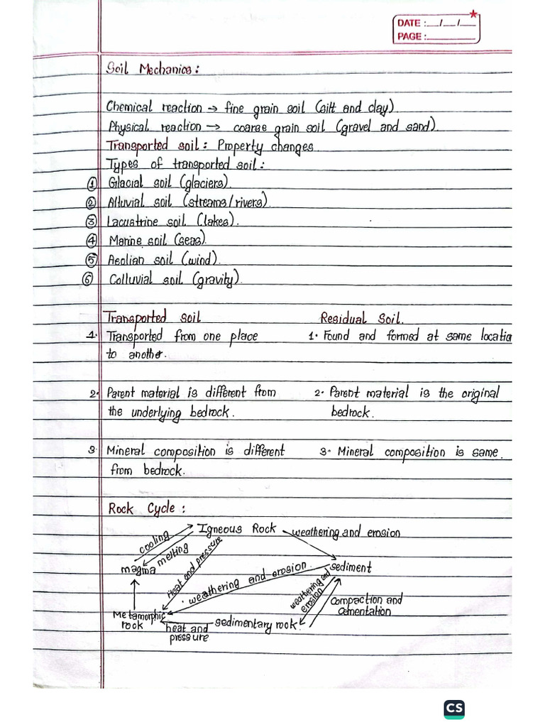 Soil Junior Note | PDF