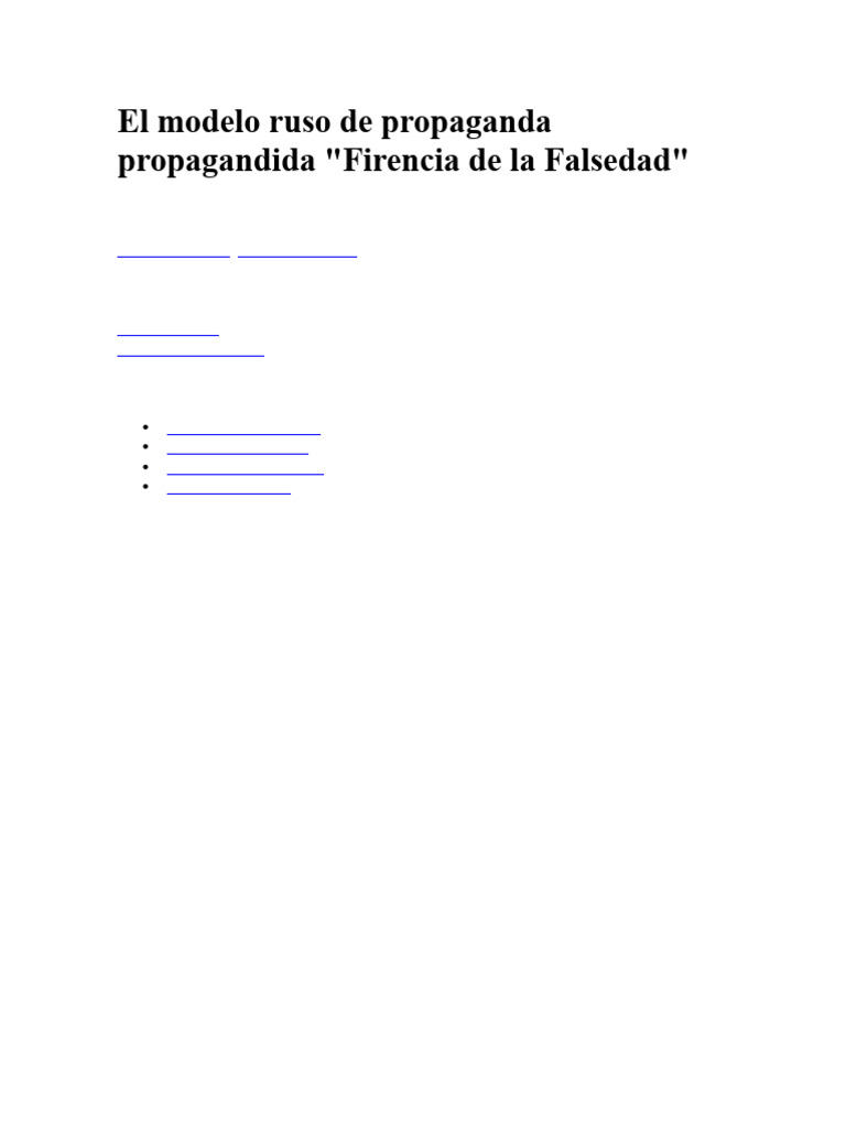 El Modelo Ruso de Propaganda Propagandida | PDF | Rt (red de televisión ...