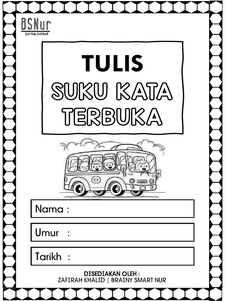 Tulis Suku Kata Terbuka FREE | PDF