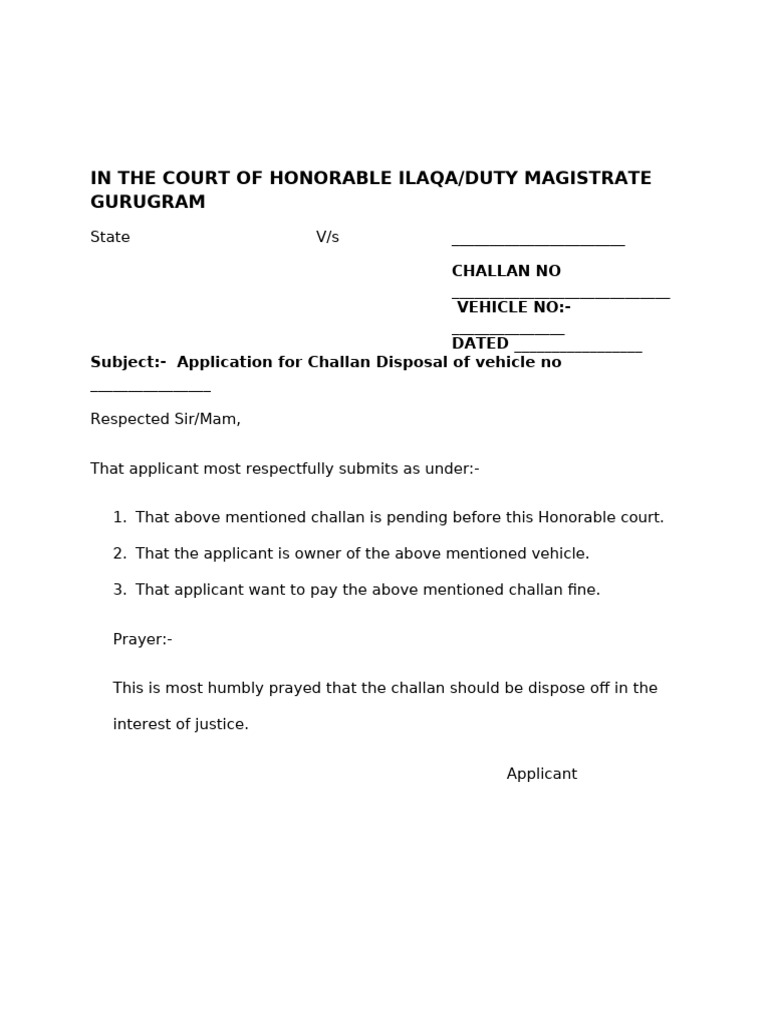 Challan Application | PDF