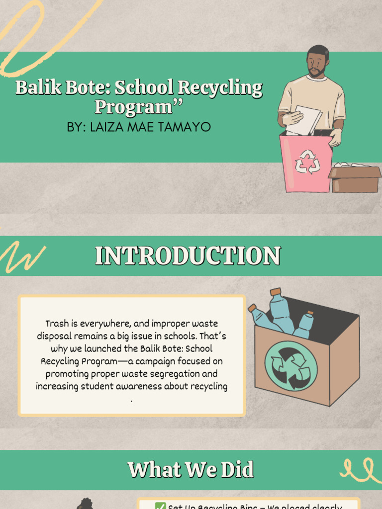 Balik Bote School Recycling Program”_20250228_084446_0000 | PDF ...