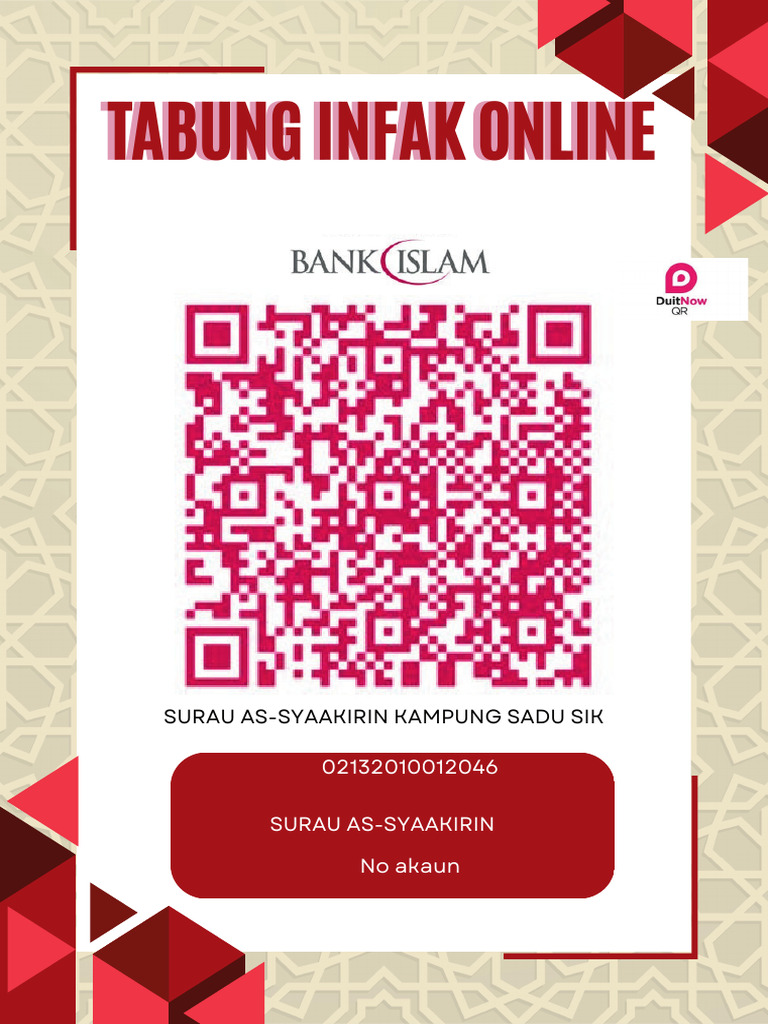 Jom Infaq Online (Surau As-Syaakirin) | PDF