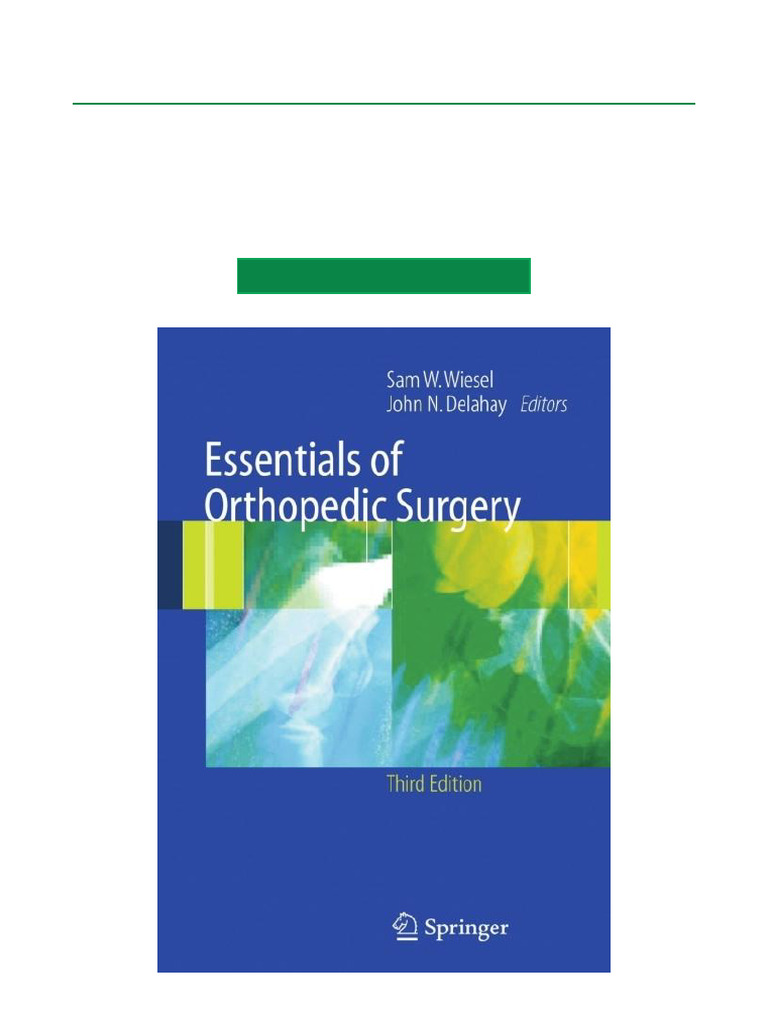 Essentials of Orthopedic Surgery, 3rd Ed. | PDF | Bone | Osteoblast
