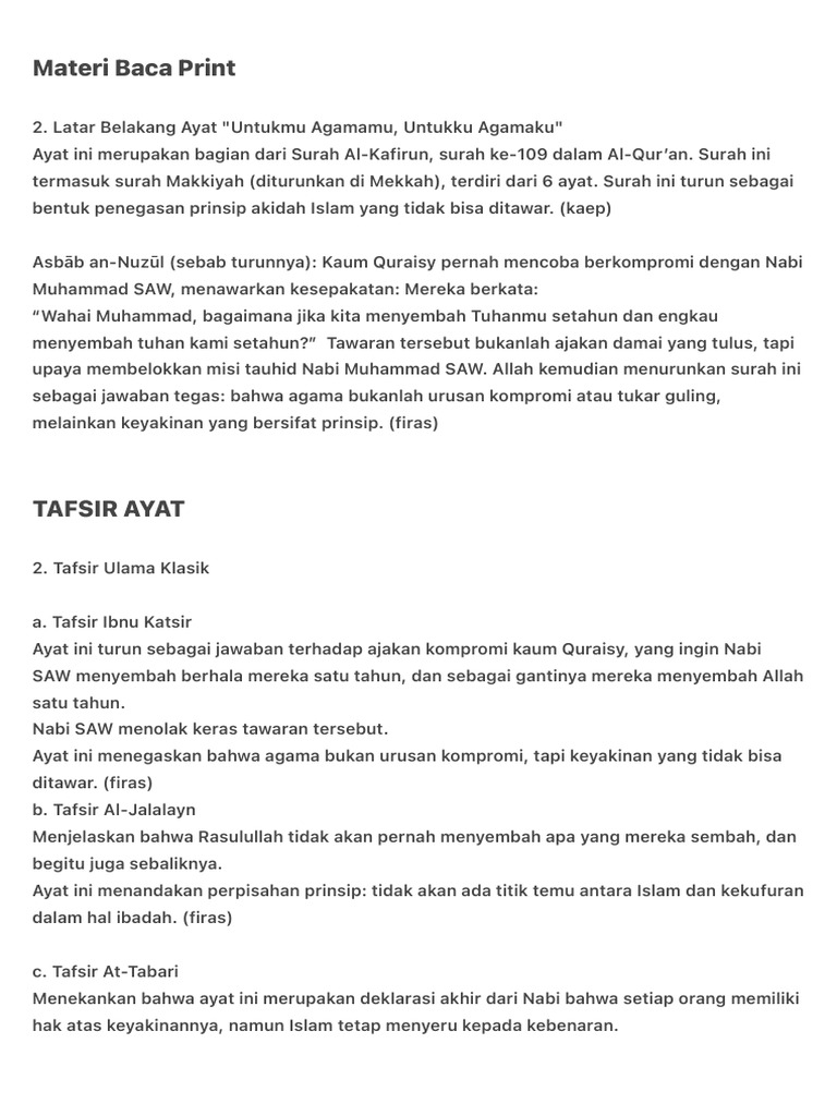 Materi Baca Print | PDF
