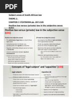 Classification of South African Law | PDF | Law Of Obligations | Common Law