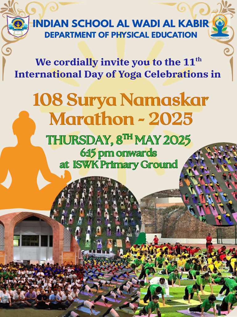 108 Surya Namaskar Marathon Invitation | PDF