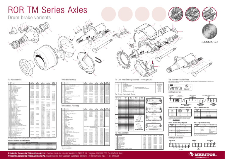 Мосты ROR TM прицепа | PDF | Vehicle Technology