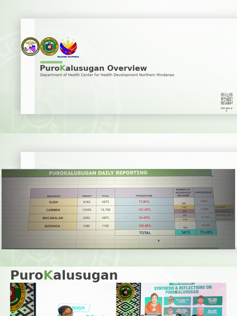 Purok Kalusugan Overview | PDF | Health Care | Capacity Building