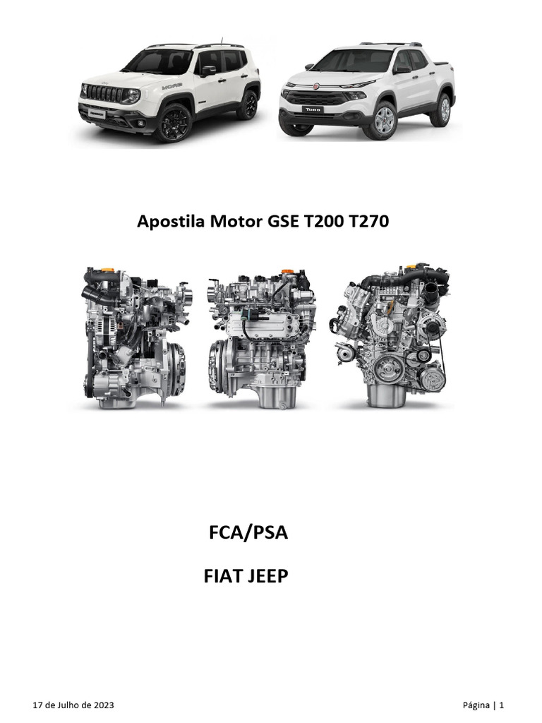Gse t200 t270 Jeep Fiat | PDF | Motores | Turbocompressor