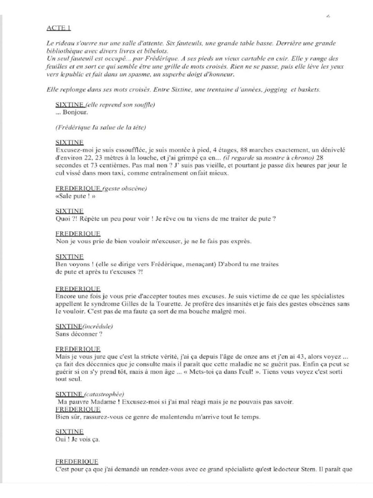 TOC TOC - Laurent Baffie | PDF