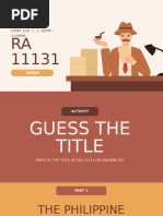 RA11131 Criminology Reviewer | PDF