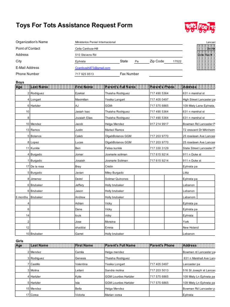 Toys for tots 2 | PDF