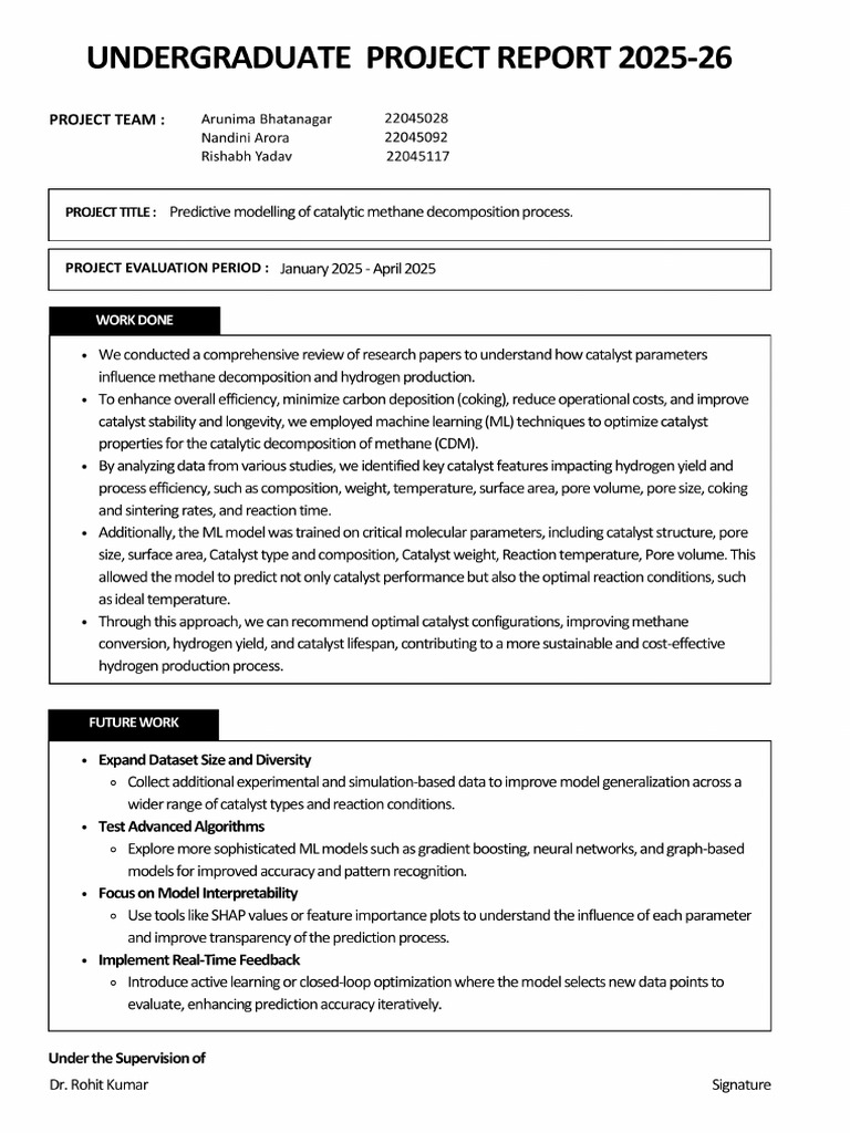 Undergraduate Project | PDF