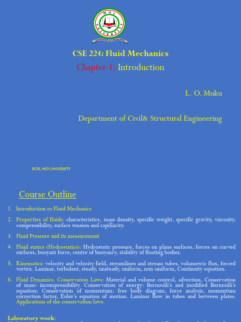 CSE 224. Chap 1. Introduction | PDF | Fluid Mechanics | Fluid Dynamics