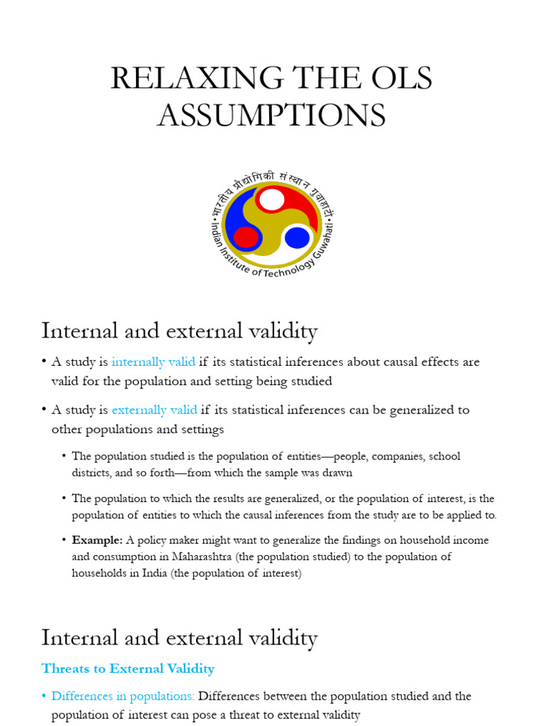 3a - Relaxing The Ols Assumptions | PDF | Multicollinearity | Ordinary Least Squares