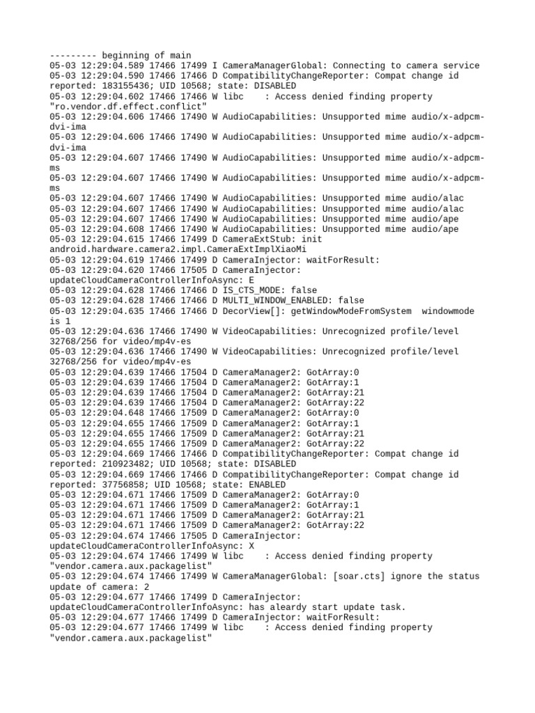 Log Cat 1746250144477 | PDF | Computing | Software