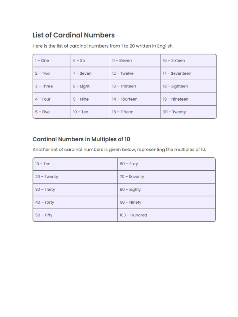 Cardinal Numbers | PDF