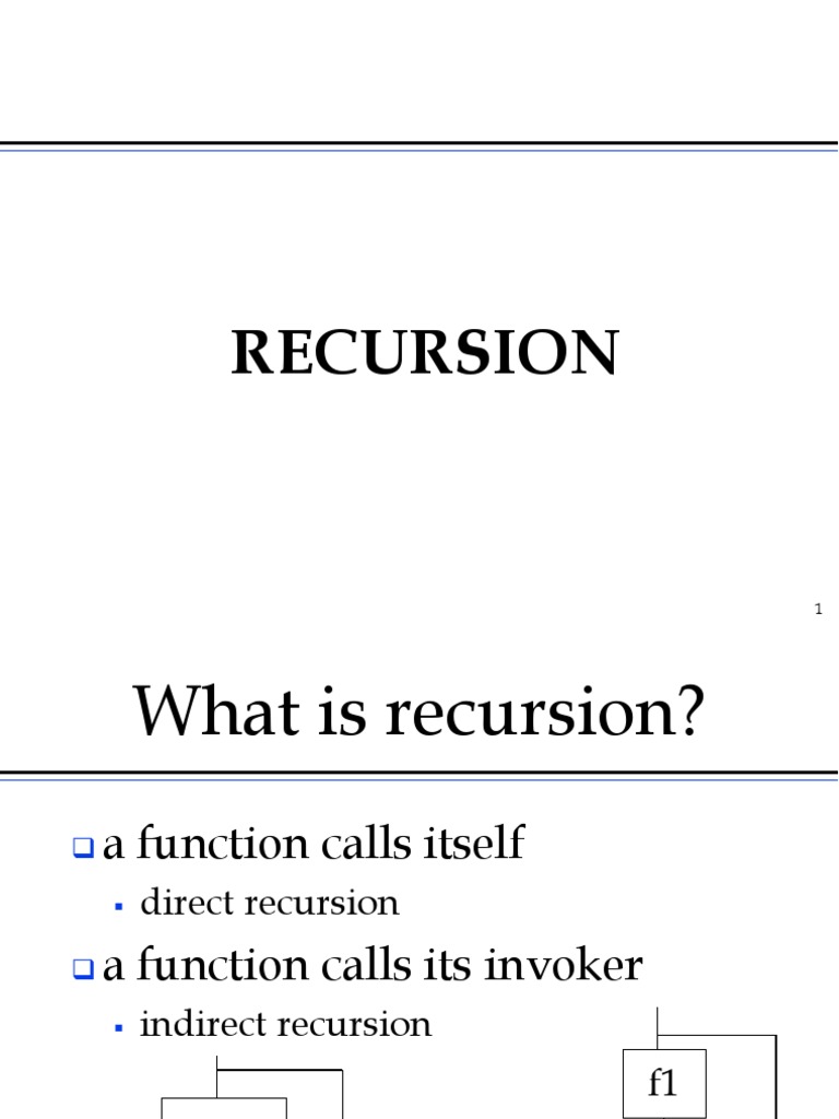 Recursion | PDF | Recursion | Subroutine