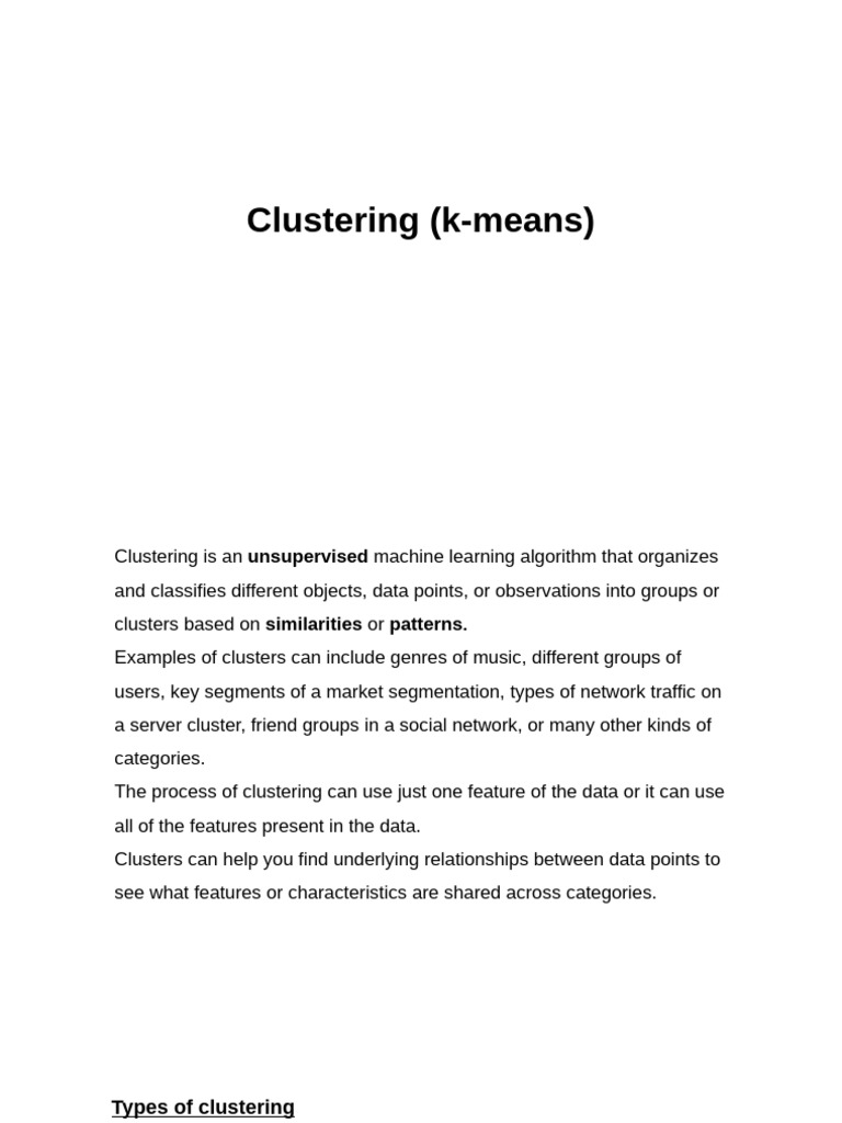K Means Clustering | PDF | Cluster Analysis | Statistical Analysis