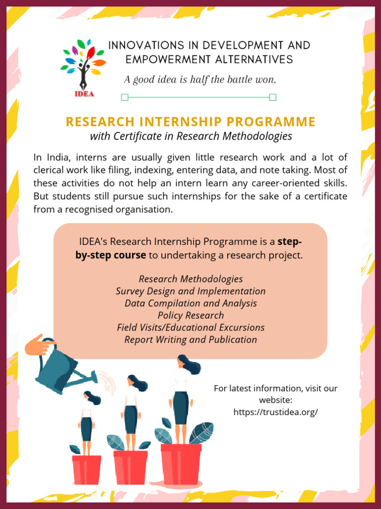 Idea Internship Brochure 3 | PDF | Internship | Job Hunting